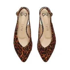 Scarpin flat Audrey Animal Print - Scarpin flat Audrey Animal Print ...